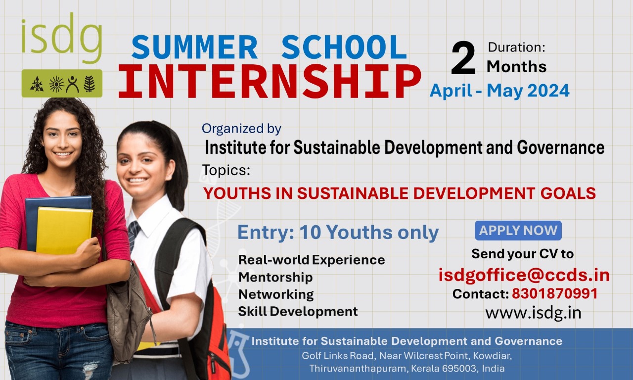 ISDG - At a Glance - Institute for Sustainable Development and Governance